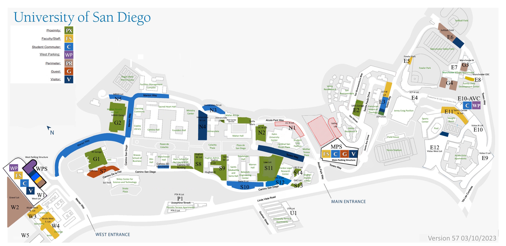 Spring '23 Parking Permit On-Sale Schedule - University of San Diego